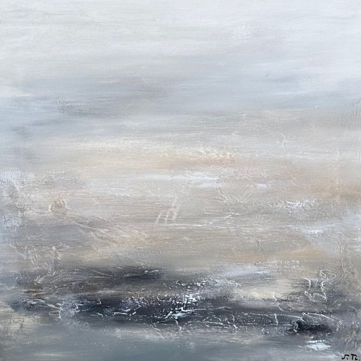 Abstract Landscape Soft Beige Minima - ARTSEEKER GALLERY - Paintings ...