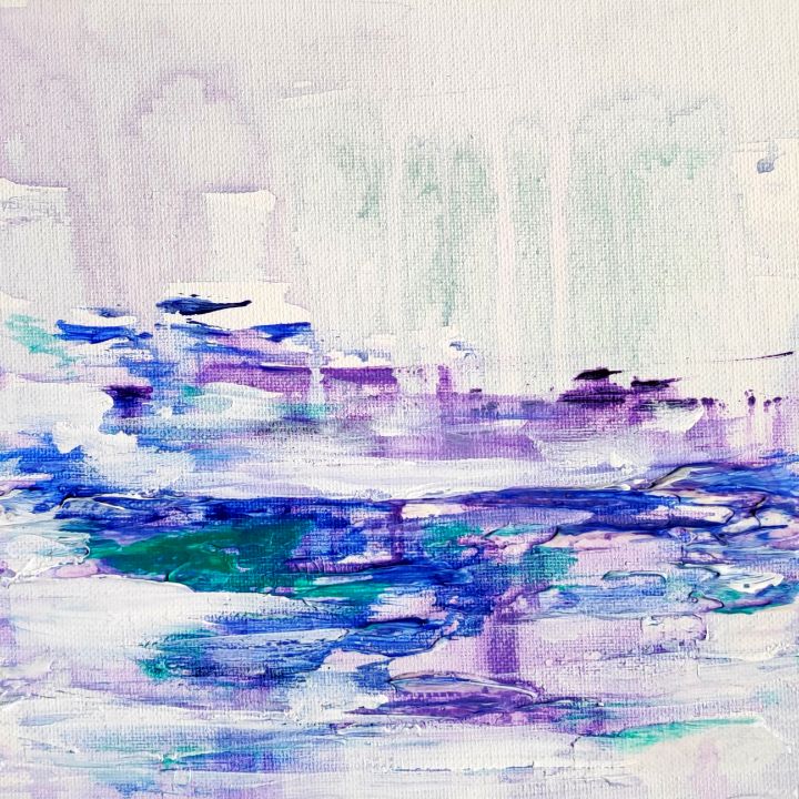 Abstract Horizon soft violet - Artseeker Gallery - Paintings & Prints ...