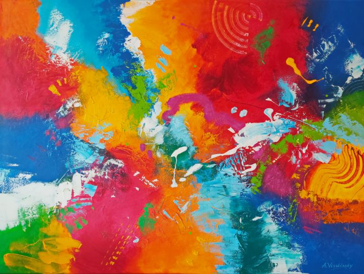 Colorful abstract art Bold - ARTSEEKER GALLERY - Paintings & Prints ...