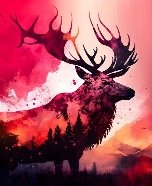 Wilderness Monarch in Grunge - Arclight LLC - Paintings & Prints ...