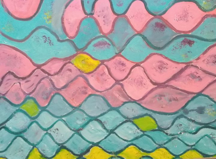 Dragon scales - Art creations - Paintings & Prints, Abstract, Irregular ...
