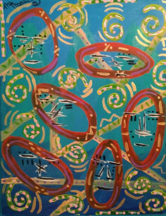 Amoeba - The Phoenix - Paintings & Prints, Abstract, Other Abstract ...