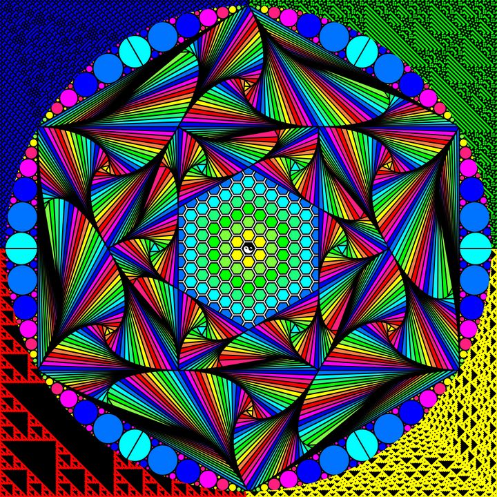 Mandala Automata - Kgssa - Digital Art & AI, Abstract, Geometric - ArtPal