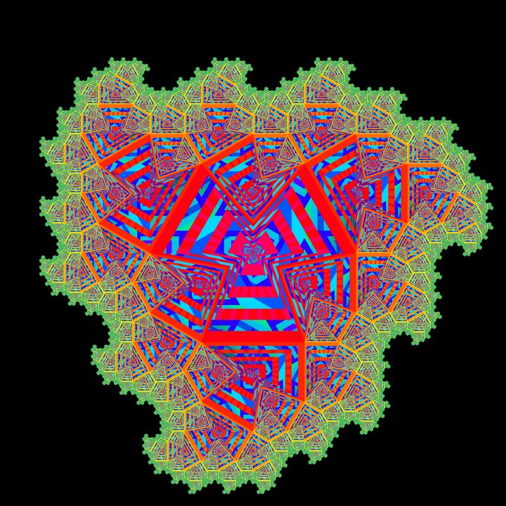 Fractal vortex - Kgssa - Digital Art & AI, Abstract, Geometric - ArtPal