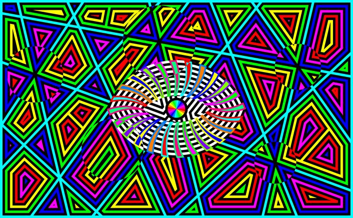 Eye doodle - Kgssa - Digital Art & AI, Abstract, Geometric - ArtPal