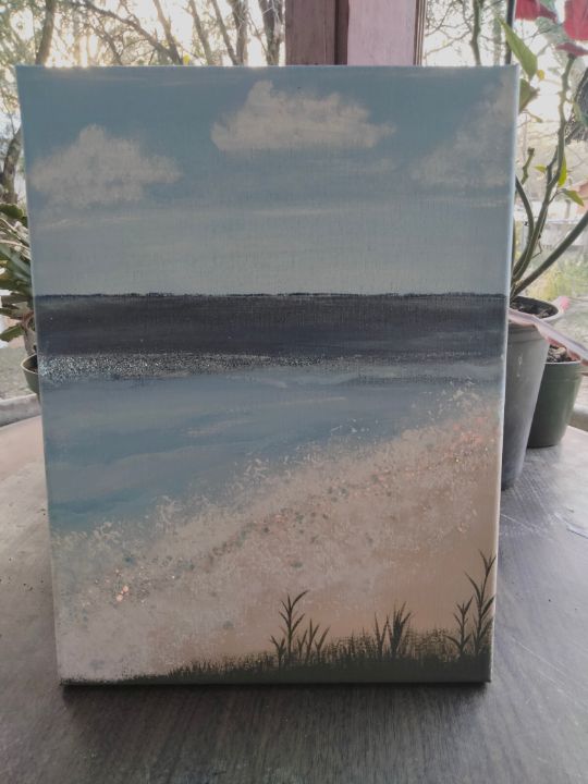 Beach - SAHM Artist ️ - Paintings & Prints, Landscapes & Nature, Beach ...