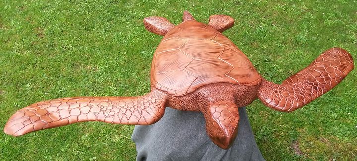 Old growth Redwood sea-turtle - Wise Creations - Sculptures & Carvings ...