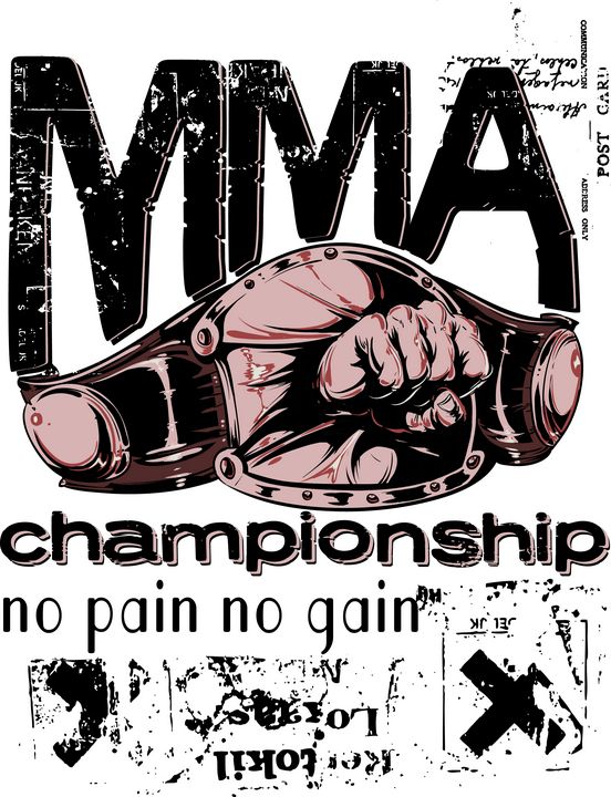 MMA championship - ArtsbyGraffii - Paintings & Prints, Sports & Hobbies ...