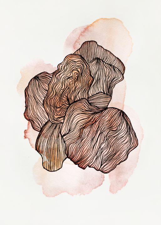 Organic Abstract no. 15 - Alexandra Ruth Bergman - Paintings & Prints ...