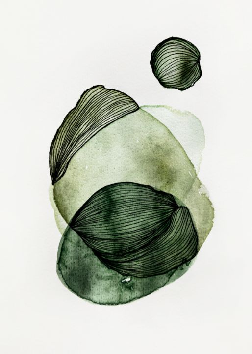 Organic Abstract no. 18 - Alexandra Ruth Bergman - Drawings ...