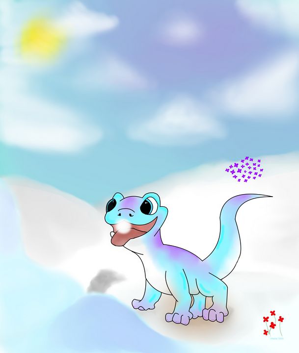 Cute Blue Salamanders