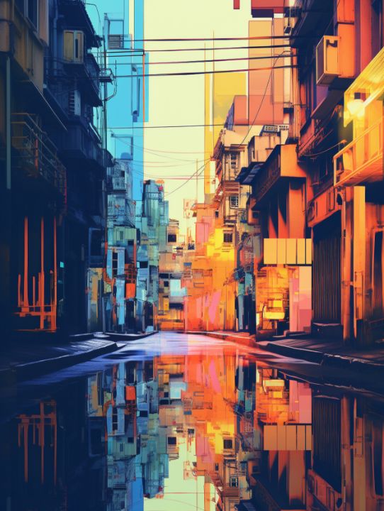 Soft light under city scape - Zur Sang Kor - Digital Art & AI ...