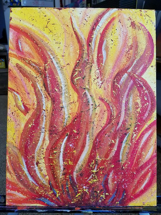 Burning - Glowing Soul Creations - Paintings & Prints, Abstract, Other ...