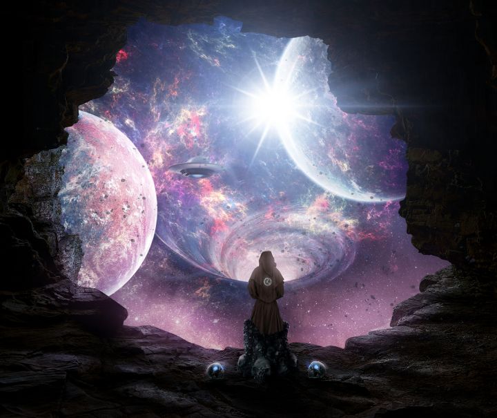 The view of Space Verse In a Cave! - Chiz Creationz - Paintings ...