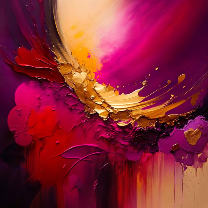 abstract art modern color - Greensmoke - Paintings & Prints, Abstract ...