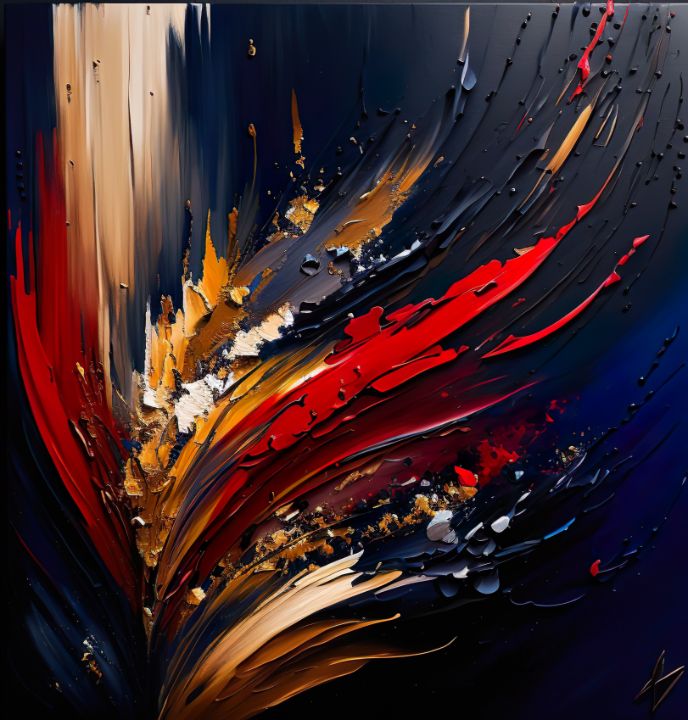 abstract art modern color - Greensmoke - Paintings & Prints, Abstract ...