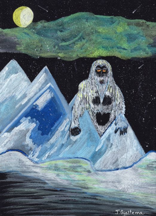 Yeti - Square Peg Art Studio - Paintings & Prints, Fantasy & Mythology ...