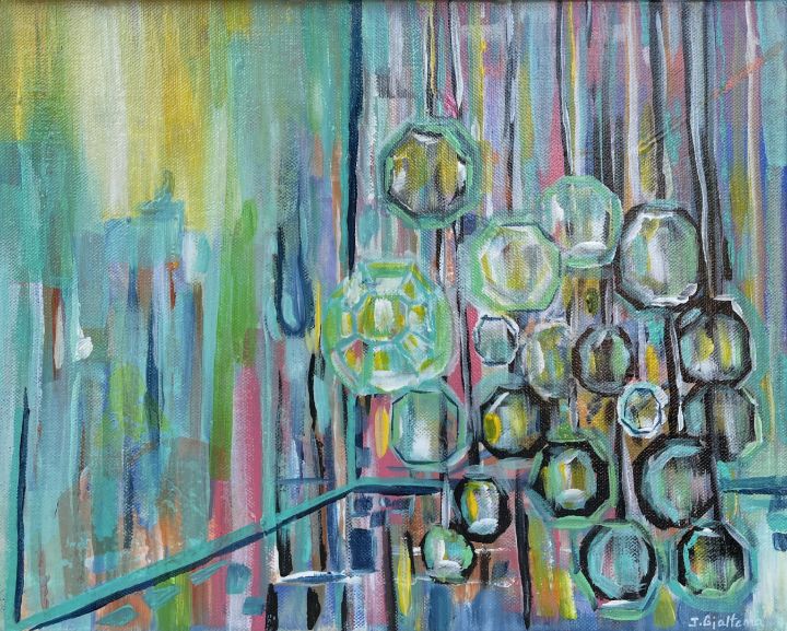 Tiny Hotel Art - Square Peg Art Studio - Paintings & Prints, Abstract ...