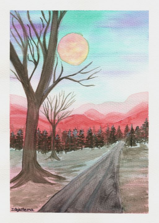 Red Hills - Square Peg Art Studio - Paintings & Prints, Landscapes ...