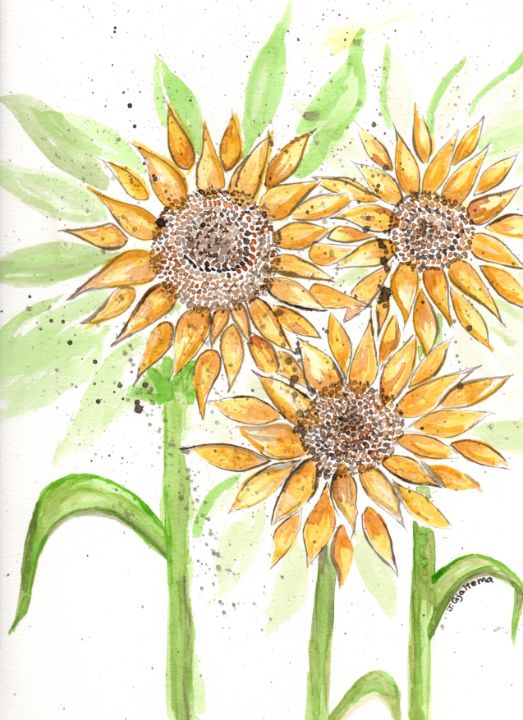 Ubiquitous - Square Peg Art Studio - Paintings & Prints, Flowers ...