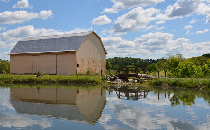 Pondside Barn Reflection - NatureBabe Photos - Photography, Buildings ...