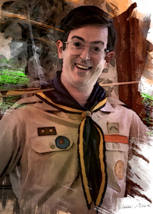 Pete, from TV series Ghosts - Watercolors by Steven Hager - Paintings ...