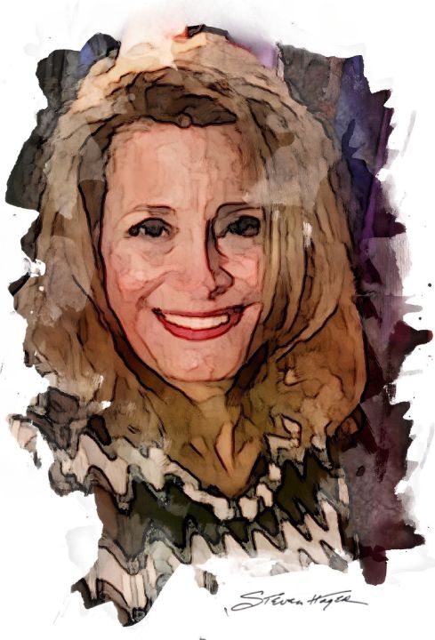 Lady I bartered with - Watercolors by Steven Hager - Paintings & Prints ...