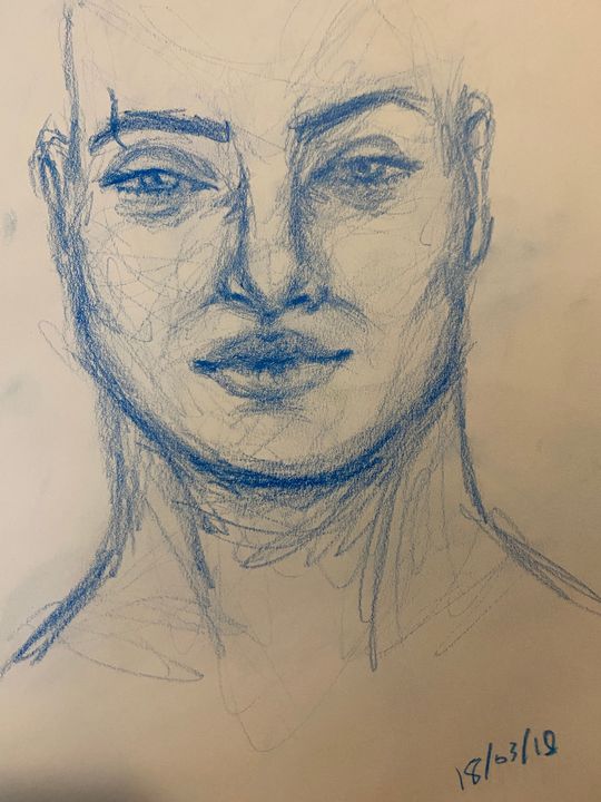 What makes a face? - Maria Alfaro - Drawings & Illustration, People ...