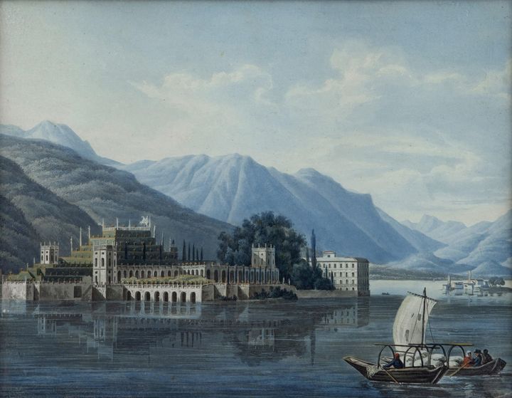 Lombard artist~Landscape with Isola - Old classic art - Paintings ...