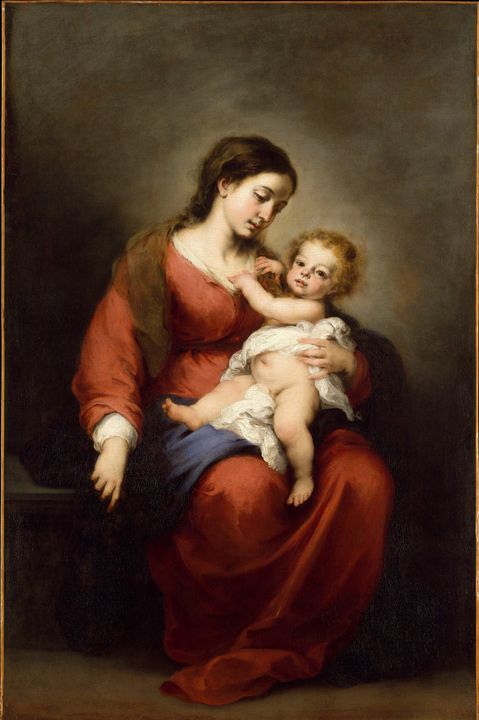Bartolomé Esteban Murillo~Virgin and - Old classic art - Paintings ...