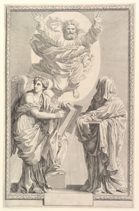 Claude Mellan, Nicolas Poussin~Front - Old classic art - Paintings ...