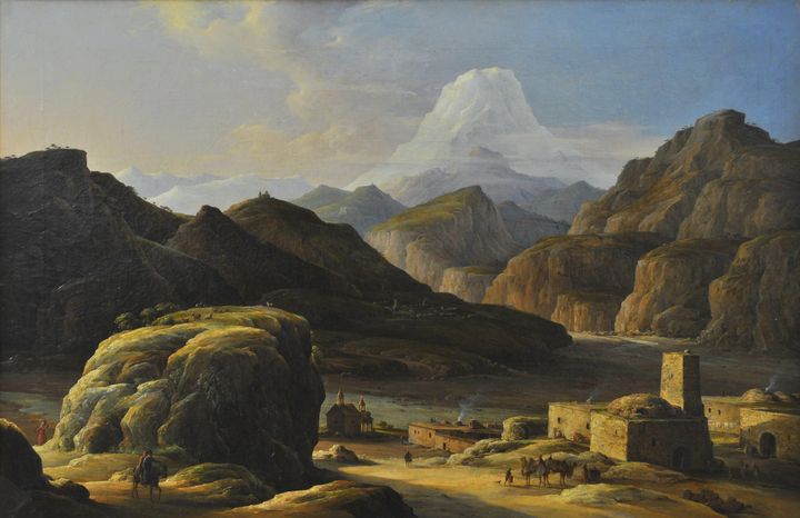 Nikanor Chernetsov~Mountain landscap - Old classic art - Paintings ...