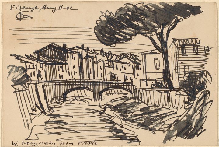 Oscar Florianus Bluemner~The Arno in - Old classic art - Paintings ...