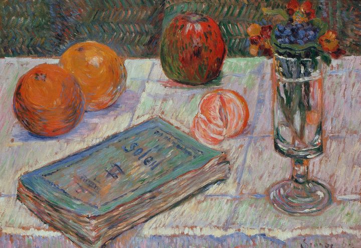 Paul Signac~Still life with a book a - Old classic art - Paintings ...