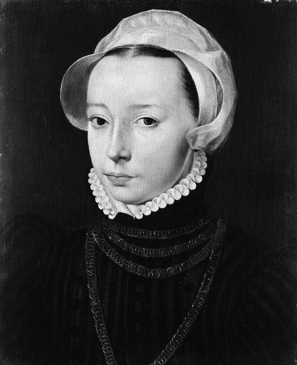 Pieter Pourbus~Portrait of a Young W - Old classic art - Paintings ...