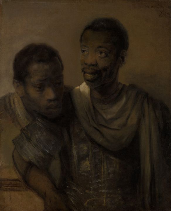 Rembrandt~Two Moors - Old classic art - Paintings & Prints, Ethnic ...
