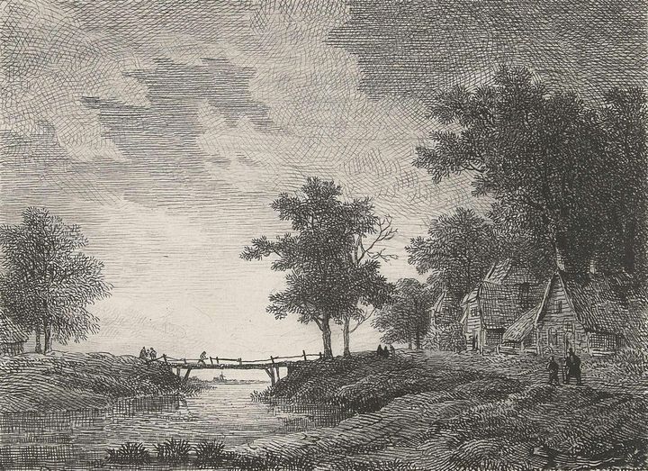 Remigius Adrianus Haanen~Landschap m - Old classic art - Paintings ...