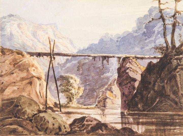 Richard H. Kern~New Mexican Aqueduct - Old classic art - Paintings ...