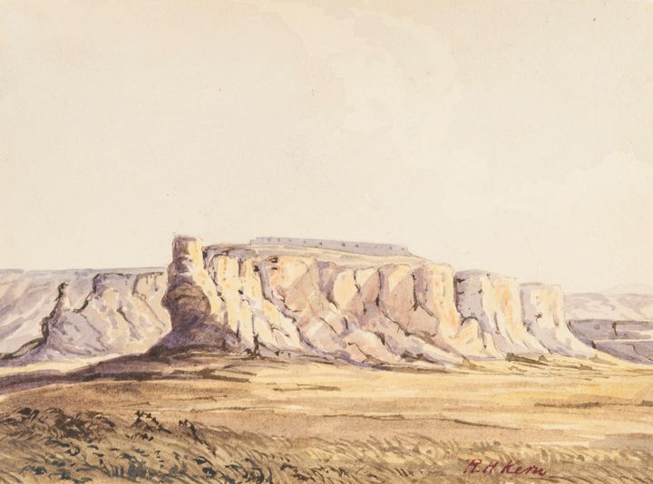 Richard H. Kern~Rock and Pueblo of A - Old classic art - Paintings ...