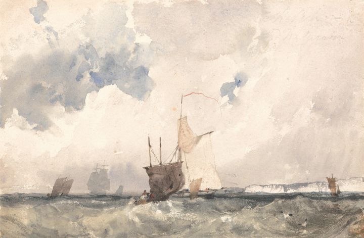 Richard Parks Bonnington~Vessels in - Old classic art - Paintings ...