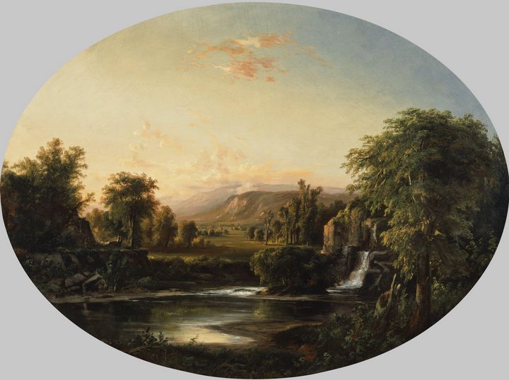 Robert S. Duncanson~Landscape with W - Old classic art - Paintings ...