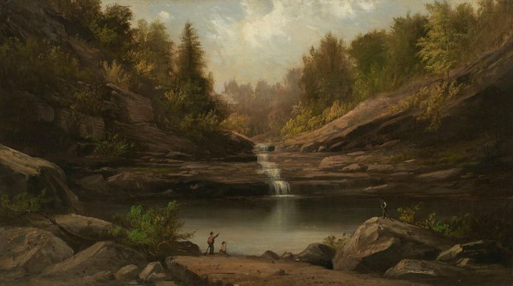 Robert S. Duncanson~Mountain Pool - Old classic art - Paintings ...