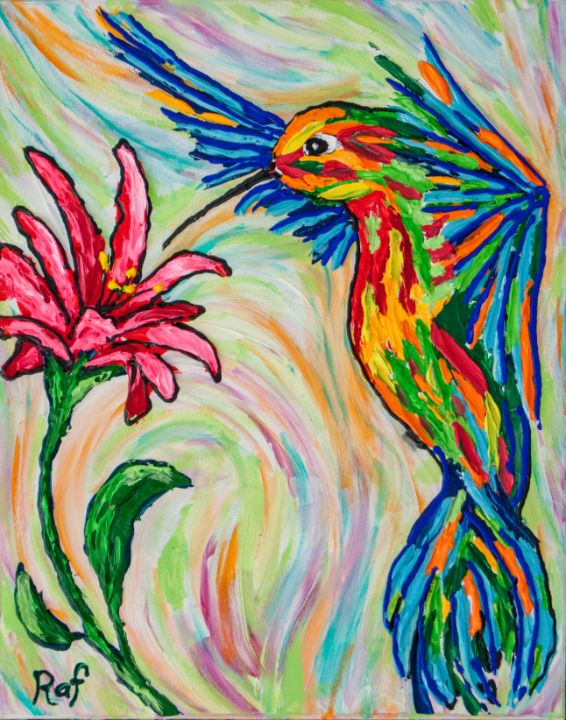 Hummingbird - RAF Creative Art - Paintings & Prints, Animals, Birds ...