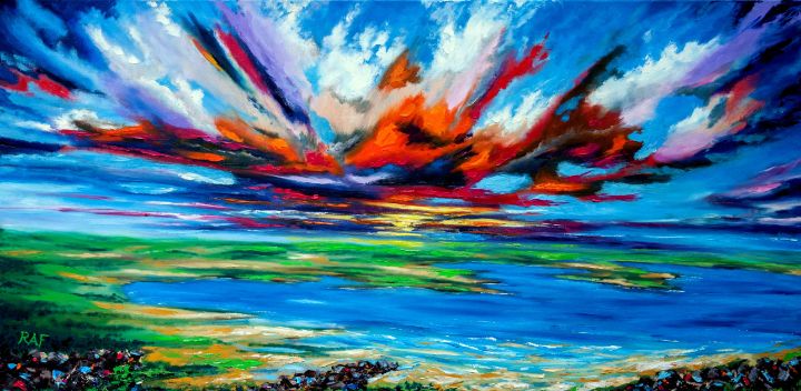 Dramatic Sky 1 - RAF Creative Art - Paintings & Prints, Landscapes ...