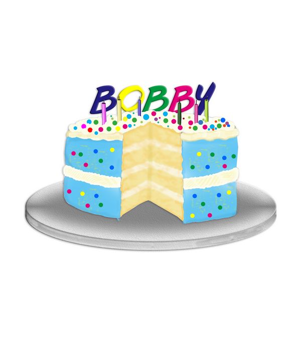 Bobby's Birthday Cake - toksabukadesign - Drawings & Illustration ...
