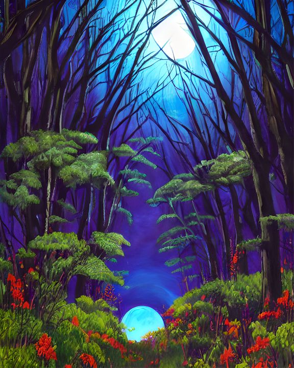 Beautiful Forest, forest, beautiful, - Sanzida Design - Paintings ...