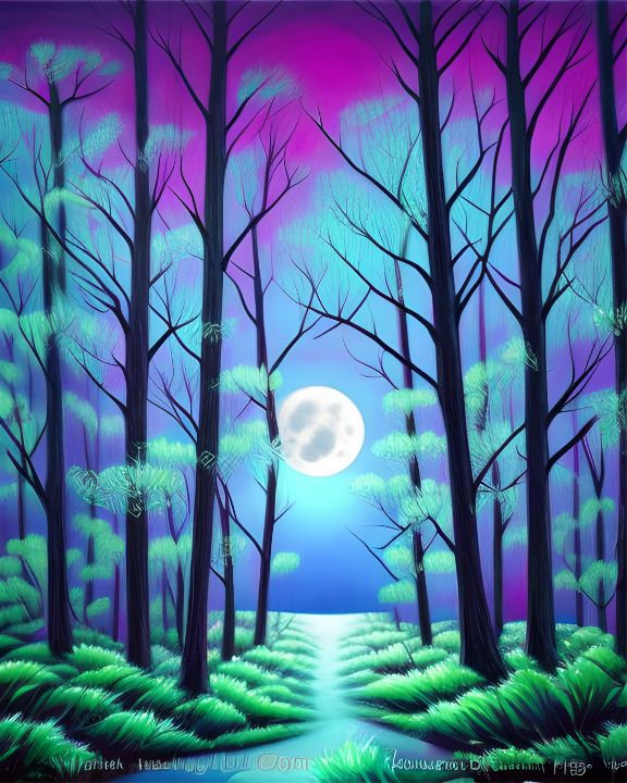 Beautiful Forest - Sanzida Design - Paintings & Prints, Landscapes ...