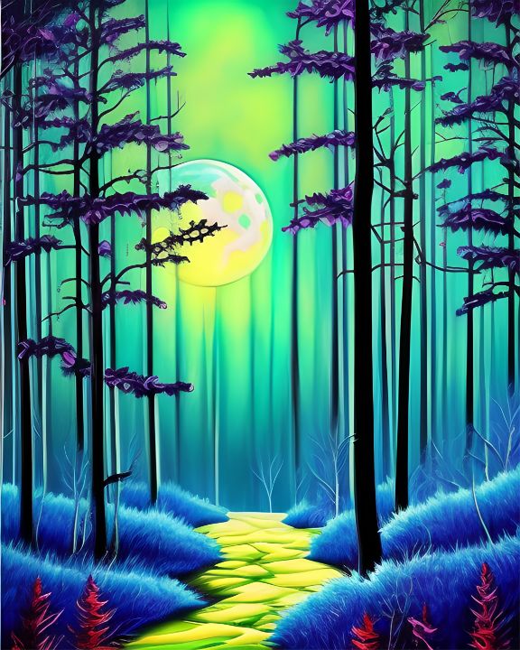 Beautiful Forest - Sanzida Design - Paintings & Prints, Landscapes ...
