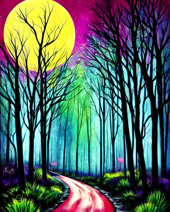 Beautiful Forest - Sanzida Design - Paintings & Prints, Landscapes ...