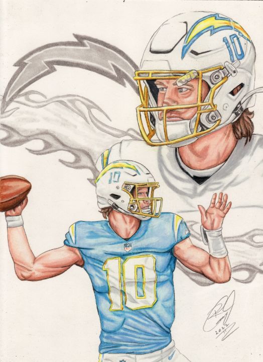 Justin Herbert - Artist at Large Studio - Paintings & Prints, Sports ...